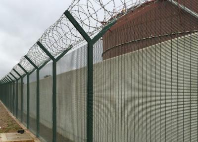 China Y Square Post Galvanized Wire Mesh Fence with Razor Wire 4.0mm 4.5mm for sale