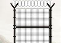 China Y Square Post Galvanized Wire Mesh Fence with Razor Wire 4.0mm 4.5mm for sale