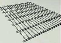 China Security 868 656 Double Welded Wire Mesh Fence 50*200mm Hole Powder Coating for sale