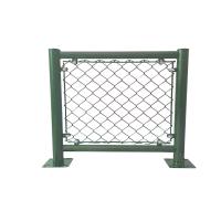 China Pvc Coated Wire Mesh 50 Ft Chain Link Fence Playground Diamond for sale