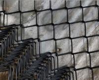 China 6 Foot Galvanized Chain Link Fence Pvc Coated Green Black Hot Dipped Diamond Hole for sale