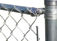 China PVC Coated Chain Link Fence 10 Gauge Galvanized Steel Security Mesh for sale