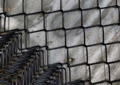China PVC Coated Black Galvanized Chain Link Fence for Sports Fields for sale