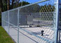 China Green black 6 Ft Galvanized Chain Link Fence 2.0mm 2.5mm Cyclone Wire Fence for sale