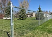 China Anti Aging 9 Gauge Galvanized Chain Link Fence Diamond Hole 3D Modeling for sale