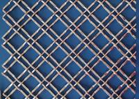 China Architectural Flat Crimped Woven Wire Mesh 310S 2205 Decorative Wire Grille Panels for sale