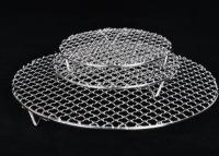 China Square Crimped Fish BBQ Grill Wire Mesh Basket 25*40mm 30*45mm PTFE Coating for sale