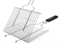 China Stainless Steel BBQ Grilling Basket for Fish and Meat for sale