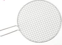 China ISO9002 BBQ Grill Wire Mesh Non Stick Fish Grill Basket Anti Bending for sale