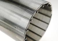 China 316 Stainless Steel Wedge Wire Screen 100 Micron Slot Flange for sale