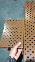 China Aluminum Perforated Sheet Metal for Decorative Ceiling Black Green Golden for sale