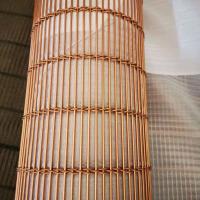China Golden 1.2mm Aluminum Chain Link Mesh Curtain Powder Coated for sale