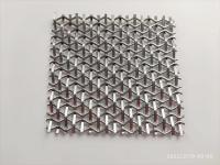 China Decorative Brushed Stainless Steel Architectural Woven Mesh Screen for Decoration Room Curtain for sale