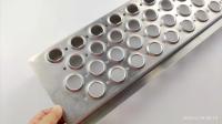 China Galvanized Steel Roof Safety Walkway Grating with Round Holes for sale