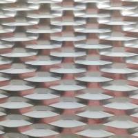 China 2mm Length 1m Expanded Aluminium Mesh Golden Color Ceiling Exterior Wall Decorative for sale