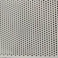 China Round Hole Decorative Aluminium Perforated Metal Cladding Powder Coated for sale