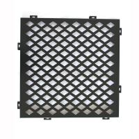 China Galvanized Square Hole Perforated Metal Mesh Sheet 0.8mm Thickness for sale