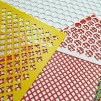 China Galvanized Square Hole Perforated Metal Mesh Sheet 0.8mm Thickness for sale