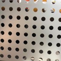 China 20 Gauge Round Hole Perforated Metal Mesh Sheet for Balcony for sale
