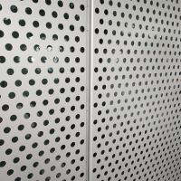 China 20 Gauge Round Hole Perforated Metal Mesh Sheet for Balcony for sale