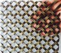 China Antique Bronze Woven Wire Screen Mesh For Building Facade Decoration for sale