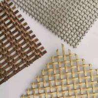 China Antique Bronze Woven Wire Screen Mesh For Building Facade Decoration for sale