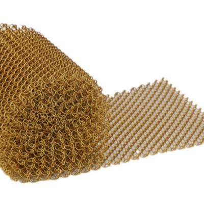 China Architectural Aluminum Mesh Coil Drapery for Partition Curtain Divider for sale