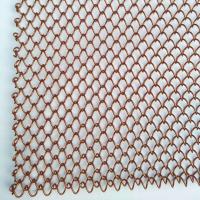 China Architectural Aluminum Mesh Coil Drapery for Partition Curtain Divider for sale