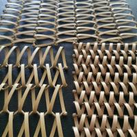 China 1.2 Mm Spiral Link Flat Wire Mesh Conveyor Belt Cladding Balance Weave for sale