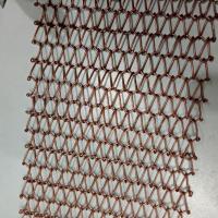 China 1.2 Mm Spiral Link Flat Wire Mesh Conveyor Belt Cladding Balance Weave for sale