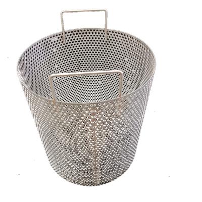 China Stainless Steel Perforated Filter Tube with Handle 30mm-600mm for sale