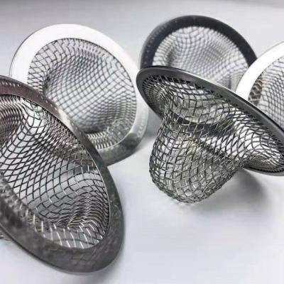 China 60mm 304 Stainless Steel Wire Mesh Filter Cap Dome Shape for sale