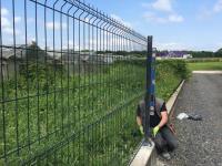 China 5mm Pvc Coated Welded Wire Mesh Panels Green Black Color Bend for sale