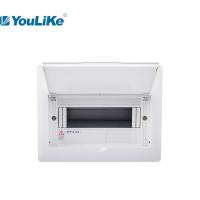 China 400V HIPS Cover 10 Way MCB Box Flame Retardant With Din Rail for sale