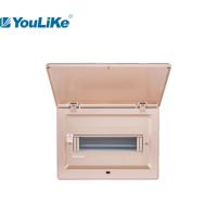 China Flush Mount  Domestic MCB Electrical Distribution Boards With Golden Cover for sale