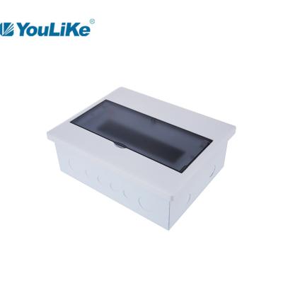 China 13 Way Distribution Board Single Phase Household Plastic Power Mcb Distribution Box for sale