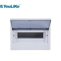 China 13 Way Distribution Board Single Phase Household Plastic Power Mcb Distribution Box for sale