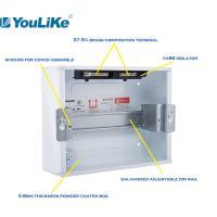 China Electrical Flush Mounted 10 Way MCB Box Plastic With Adjustable DIN Rail for sale