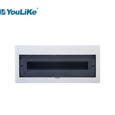 China Transparent Window House MCB Box 21 Way Impact Resistance Low Voltage for sale
