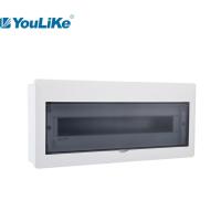 China Transparent Window House MCB Box 21 Way Impact Resistance Low Voltage for sale