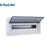 China Transparent Window House MCB Box 21 Way Impact Resistance Low Voltage for sale