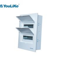 China Recessed Mounted MCB Distribution Box Electrical Power Distribution Equipment With Metal Enclosure for sale