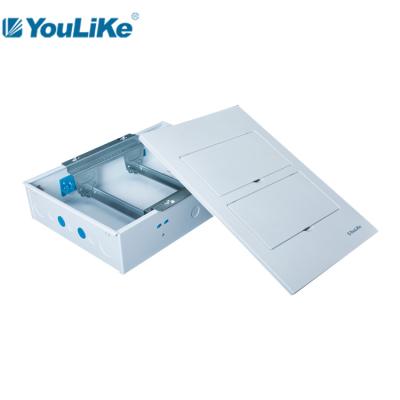 China Recessed Mounted MCB Distribution Box Electrical Power Distribution Equipment With Metal Enclosure for sale