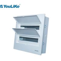 China Flush Mounted 40 Way Electrical Equipment MCB Distribution Board With Full Metal for sale