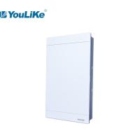 China 3 Row Electrical 3 Phase MCB Distribution Box 45 Way Metal for sale