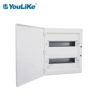China Copper Bus Bar Single Phase MCB Box 32 Way Waterproof With HIPS Cover for sale