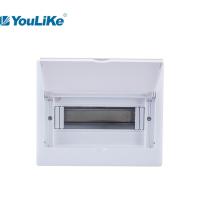 China 55A 10 Ways Single Phase MCB Box Surface Distribution Dustproof for sale
