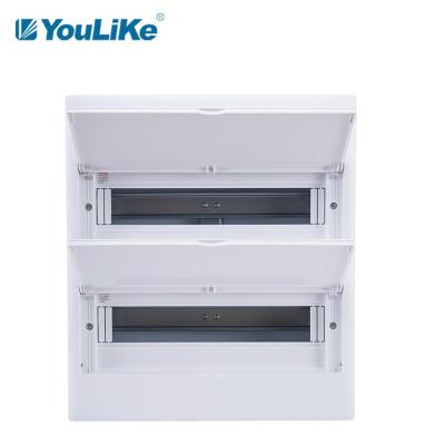 China Indoor HIPS Shell Plastic MCB Box 32 Way Anti Discoloration for sale