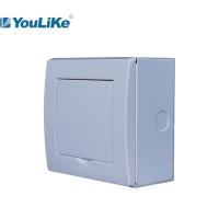 China Plastic ABS Door MCB Electrical Distribution Box 4 Way Consumer Unit Indoor for sale