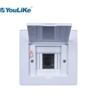 China Plastic ABS Door MCB Electrical Distribution Box 4 Way Consumer Unit Indoor for sale